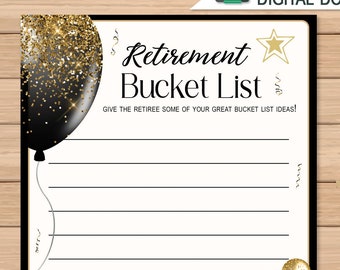 Retirement Bucket List - Etsy