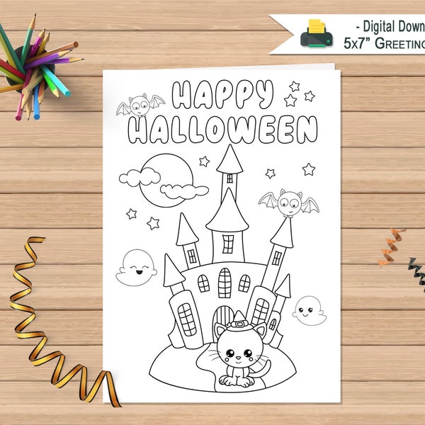 Happy Halloween Card - Etsy