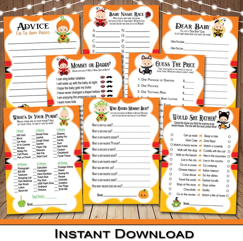 Halloween Babies Baby Shower Games Printable Shower Games Etsy halloween-babies-baby-shower-games-printable-shower-games-etsy