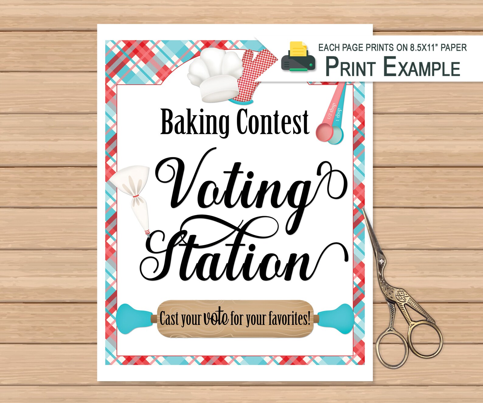 Baking Contest Kit Pie Cake Competition Baking Competition - Etsy