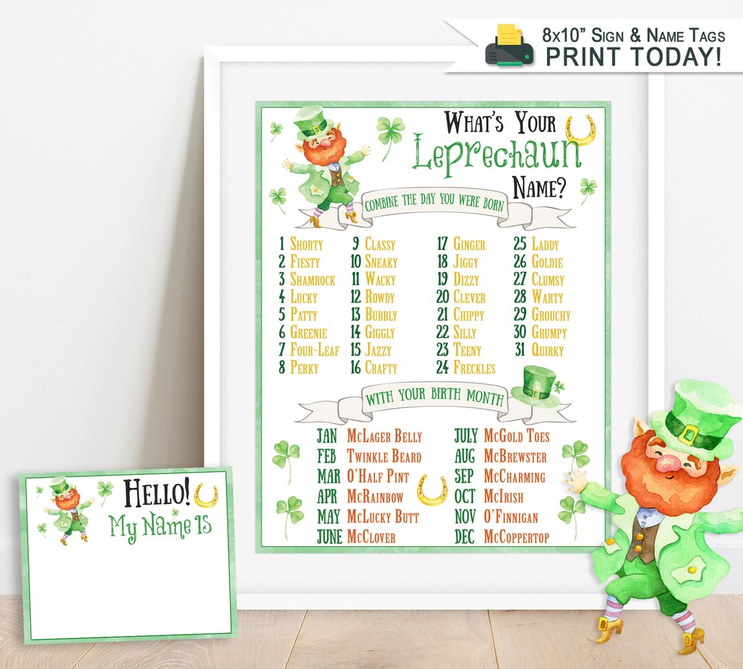 What’s Your Leprechaun Name - Mom. Wife. Busy Life.