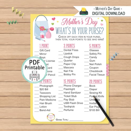 Printable Mother's Day Game Bundle Printable Mothers Day - Etsy