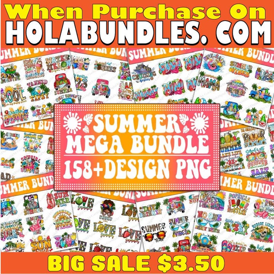 Summer Bundle Png, Hello Summer, TX Summer Png, Cowhide, Western Beach ...