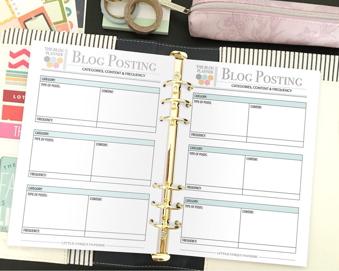 Printable Blog Post Planning Kit Blog Planning Kit Blogging Kit Blog ...