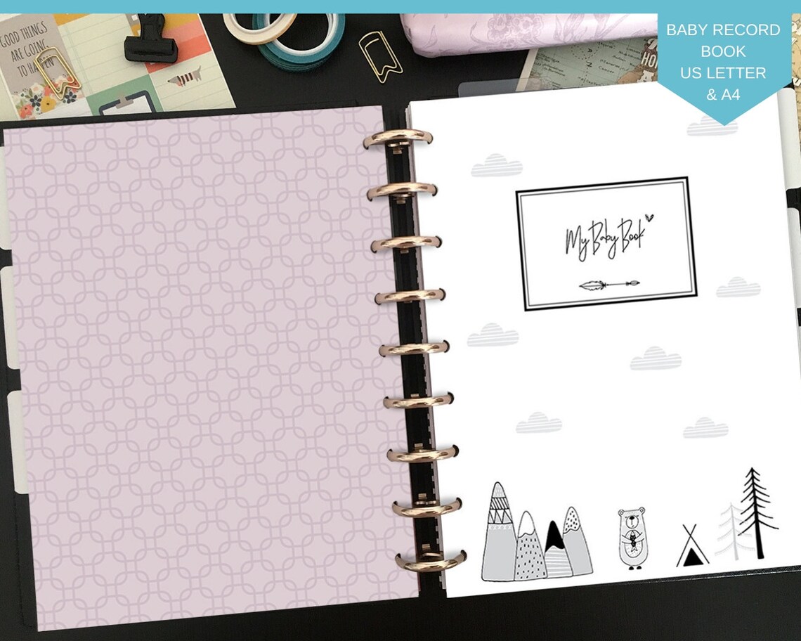 Baby Book Printable Baby Book Pages Baby Memory Book - Etsy