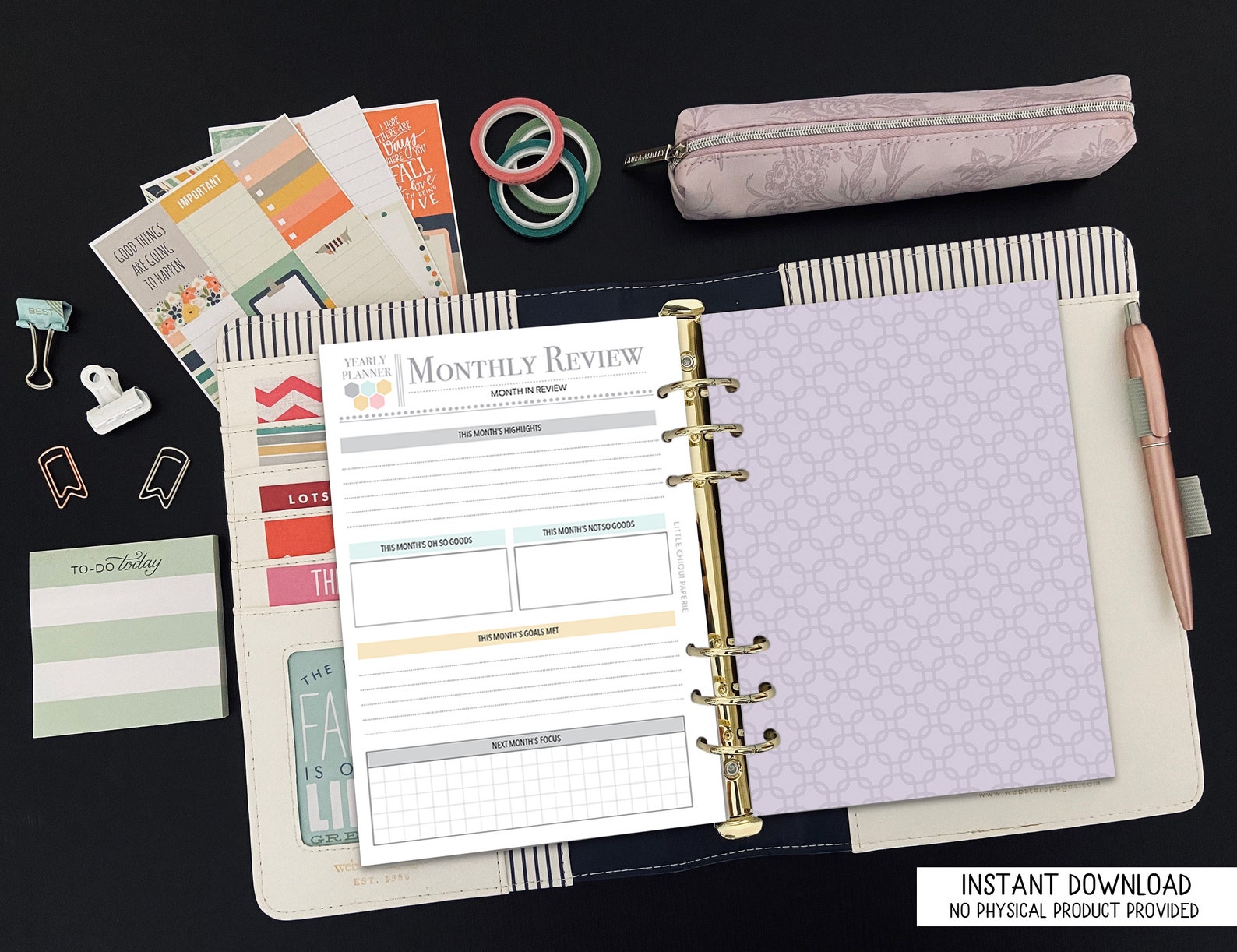 2021 Printable Yearly Planner Printable Weekly Planner Instant Download ...