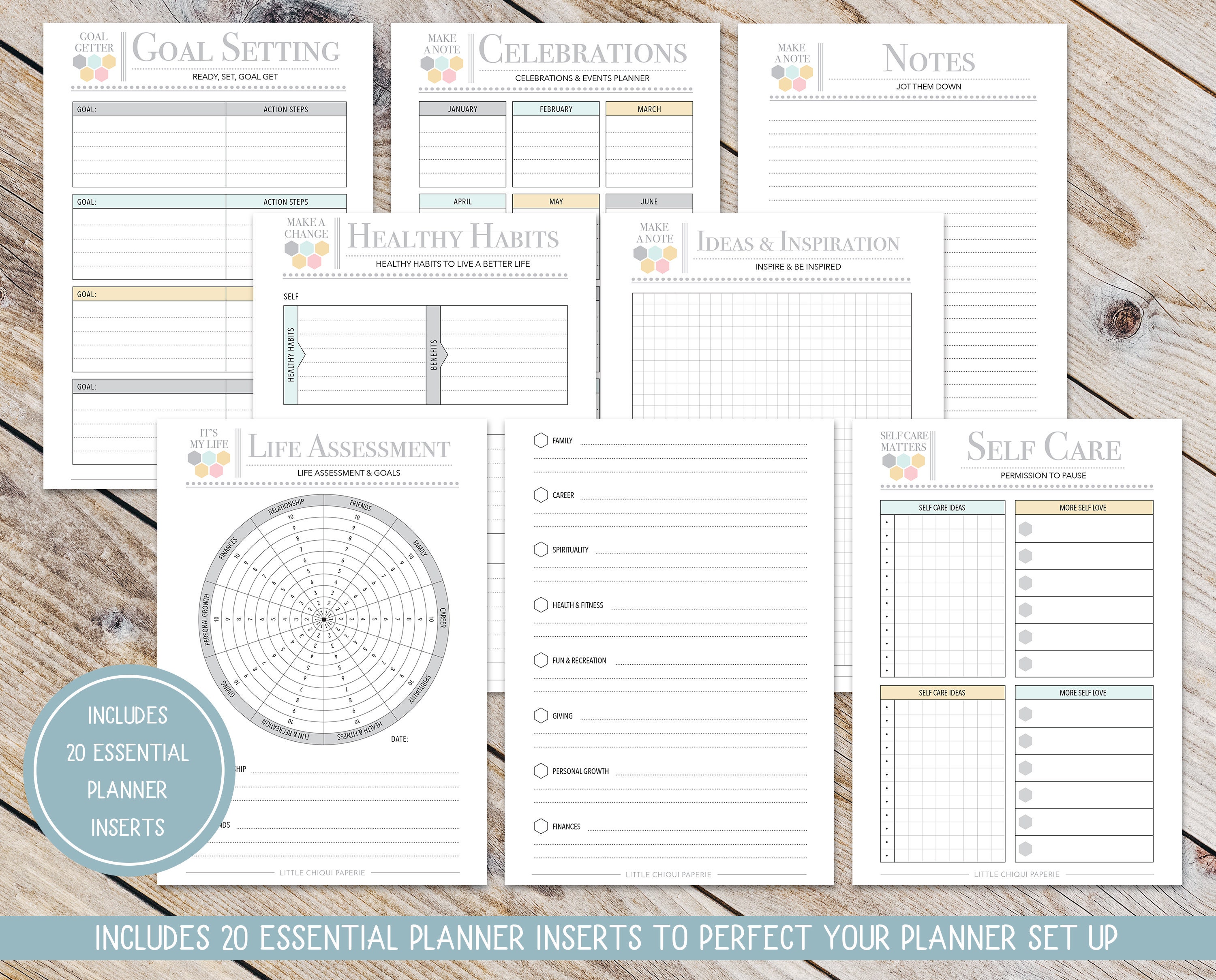 2021 Printable Yearly Planner Printable Weekly Planner Instant Download ...
