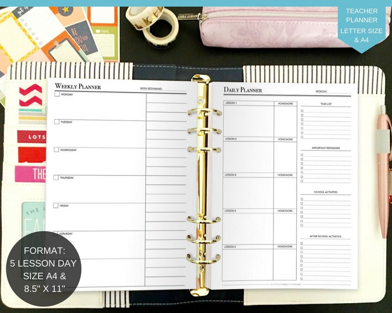 2021-2022 Teacher Planner Printable Teacher Lesson Planner | Etsy