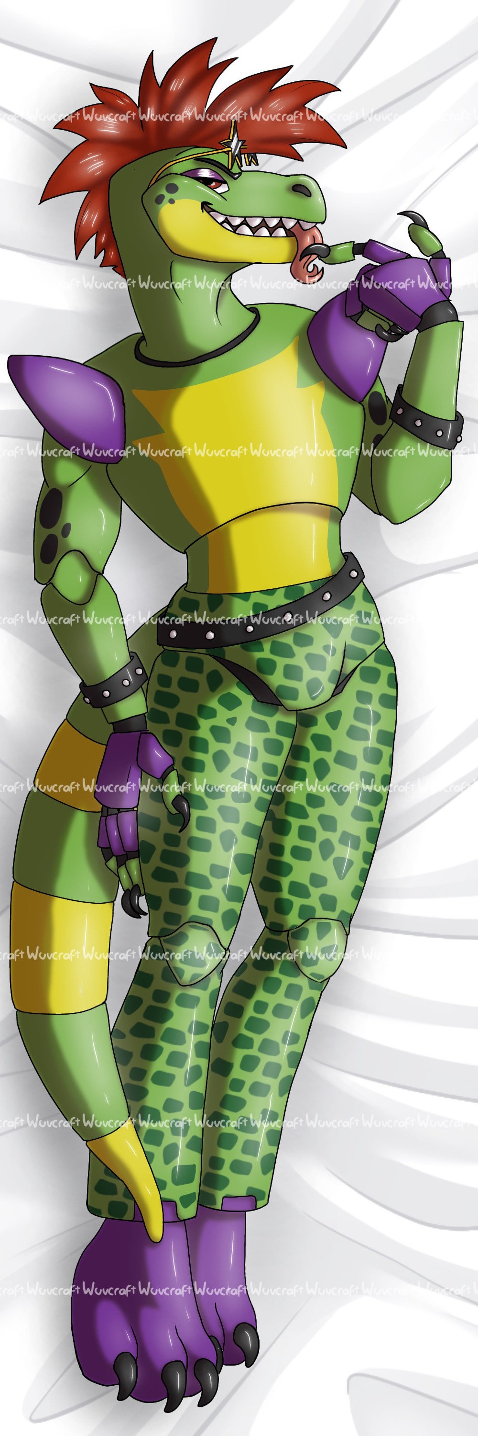 Fnaf Body Pillow Dakimakura Montgomery Gator Security Breach Etsy