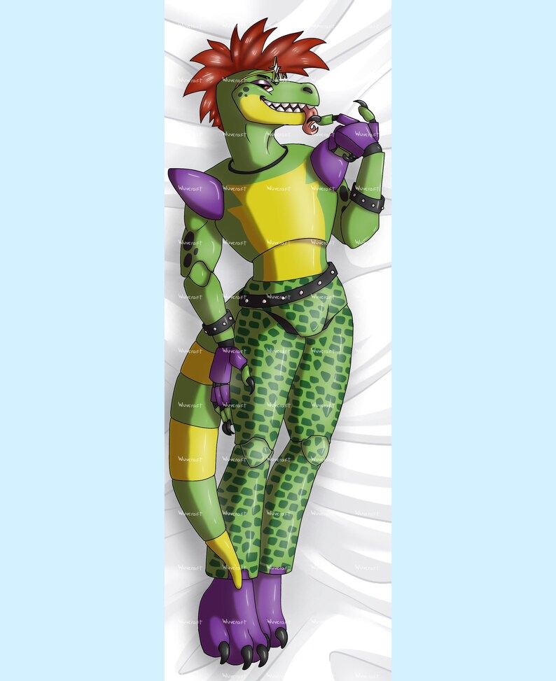 Fnaf Body Pillow Dakimakura Montgomery Gator Security Breach Etsy