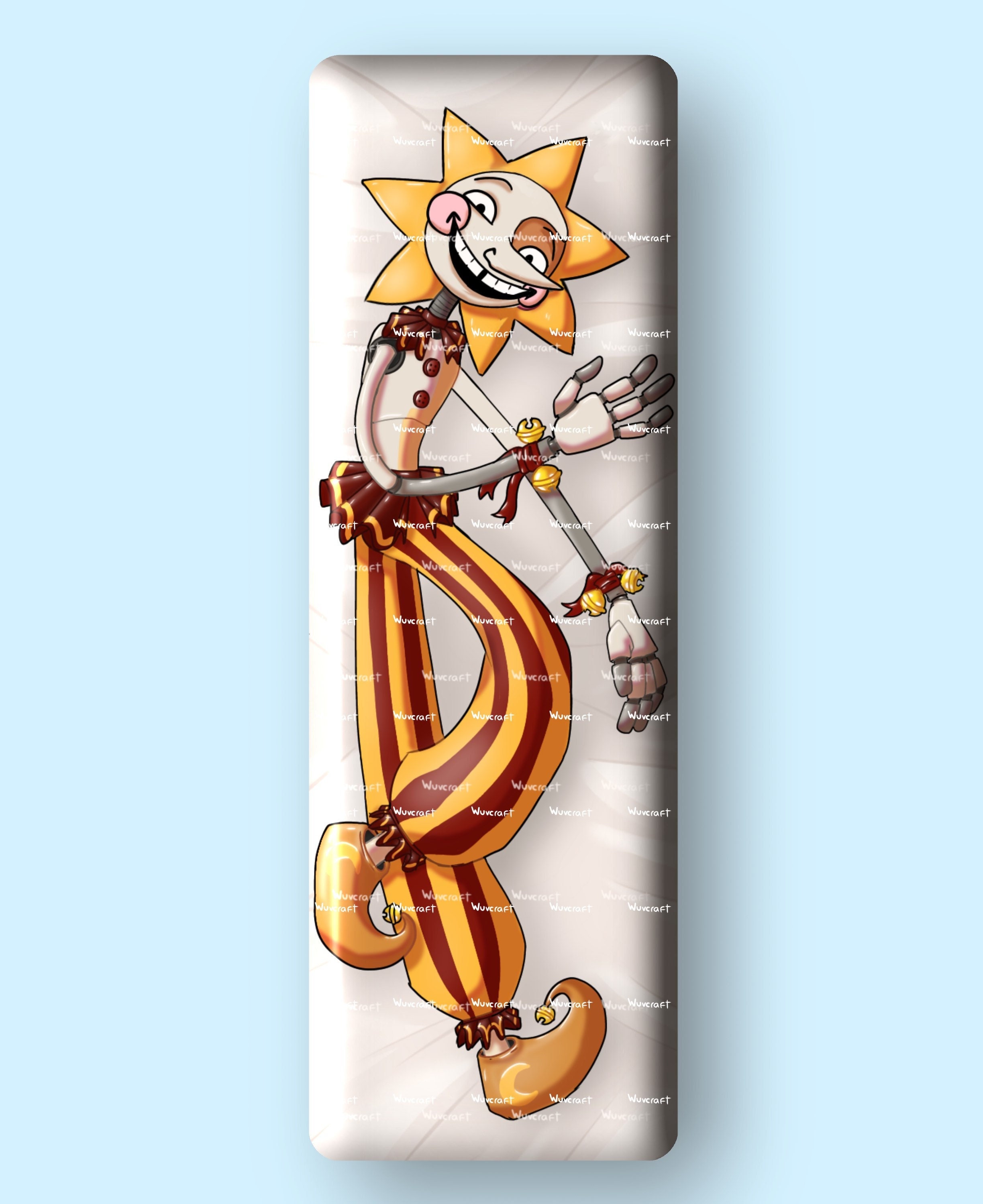 Fnaf Body Pillow Dakimakura Sun Security Breach Etsy