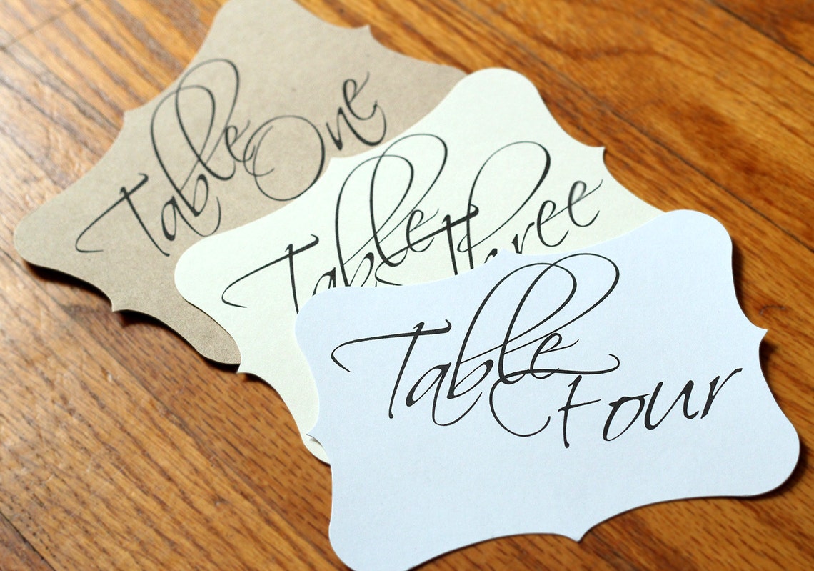 Table Numbers Wedding Table Numbers Place Cards Wedding - Etsy