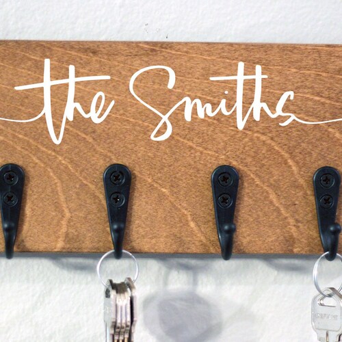 Personalized Key Hanger Vintage Key Holder Rustic Wall - Etsy