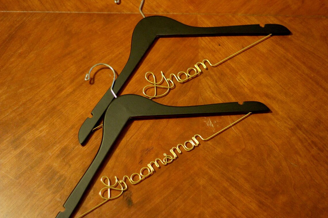 Groom Hanger Custom Hanger Mr Hanger Bride Hanger Mrs - Etsy