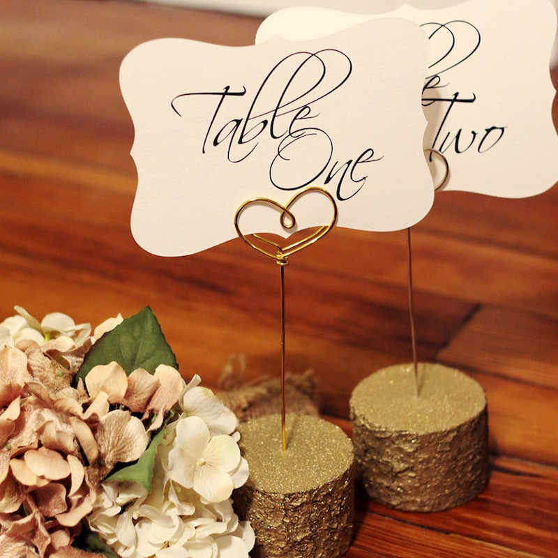 Table Number Holders - Etsy