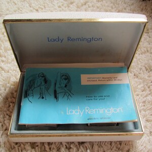 Vintage 1960s Lady Remington Turquoise Electric Shaver CL-285 - Works ...