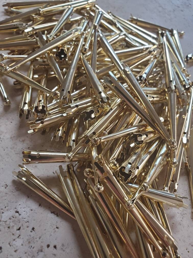 Shiny Gold 54mm Xtra Long Bolo Tips 10 Pieces - Etsy