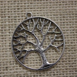 Large Pewter Silver Tree of Life Pendants (3 Pieces) - Etsy