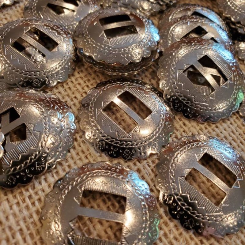 Round Conchos - Etsy