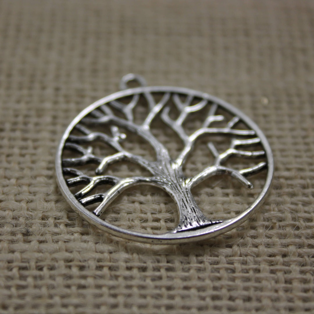 Large Pewter Silver Tree of Life Pendants (3 Pieces) - Etsy
