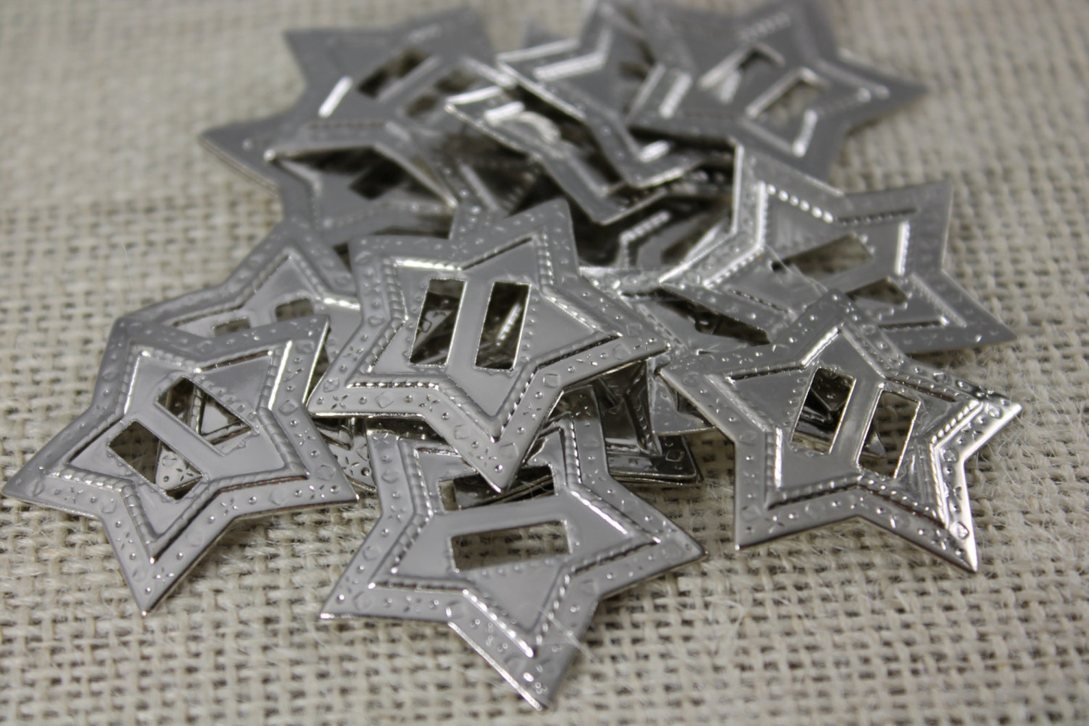 Vintage Silver Star Conchos 6 Pieces or 20 Pieces - Etsy