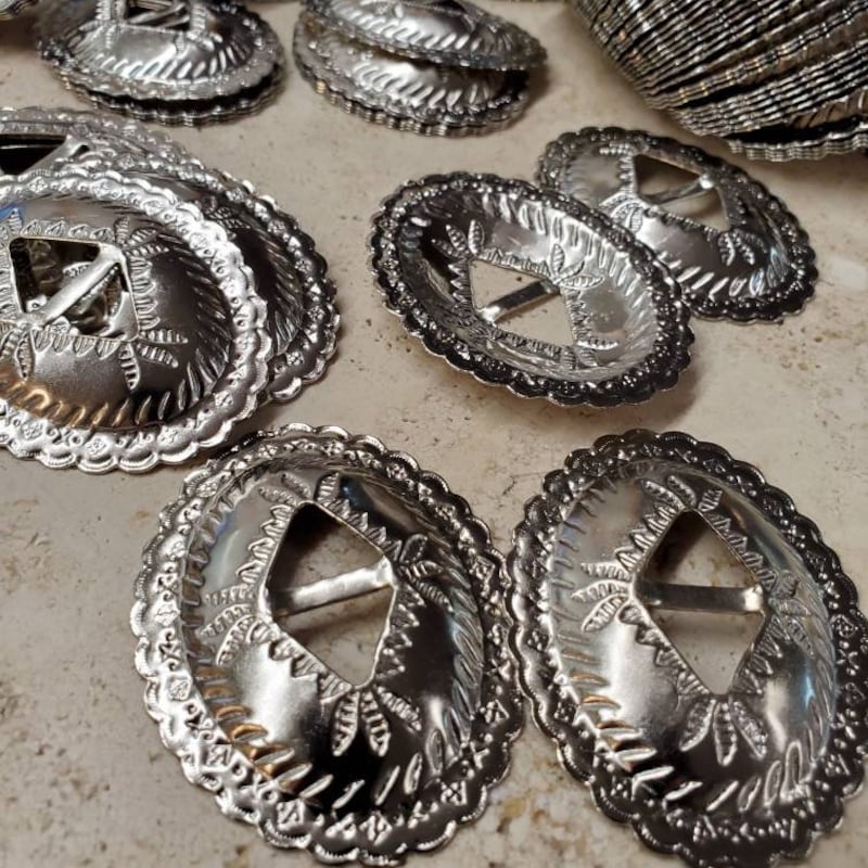 Indian Conchos for Leather - Etsy