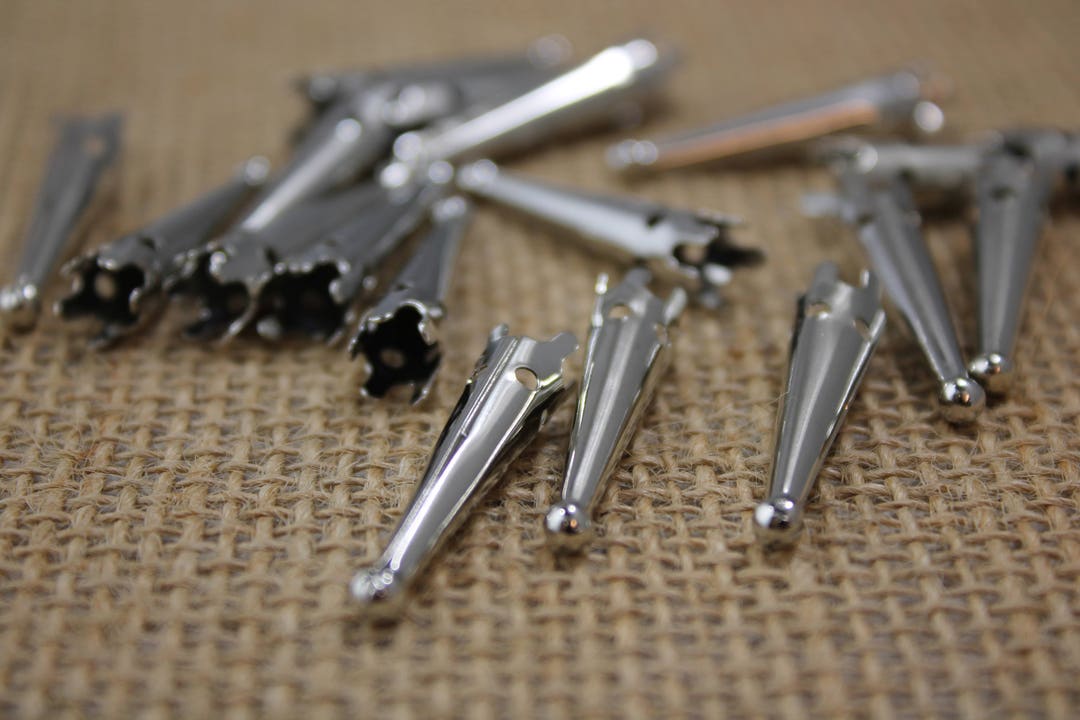 Shiny Silver 32mm Bolo Tips (10 Pieces) - Etsy