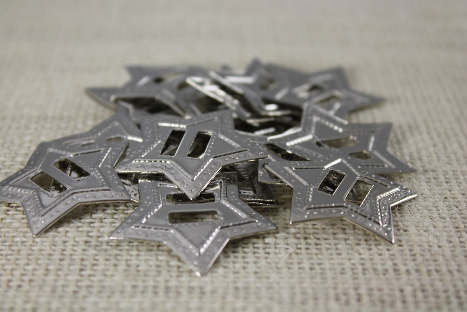 Vintage Silver Star Conchos (6 Pieces or 20 Pieces) - Etsy