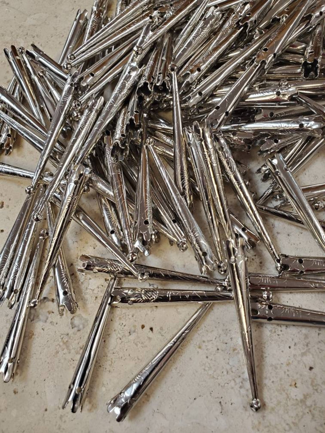 Engraved Silver 54mm Xtra Long Bolo Tips (10 Pieces) - Etsy