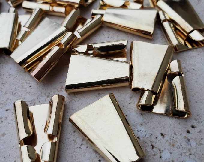 Vintage Heavy Weight Ribbed Silver Bolo Tips (10 Pieces) - Etsy