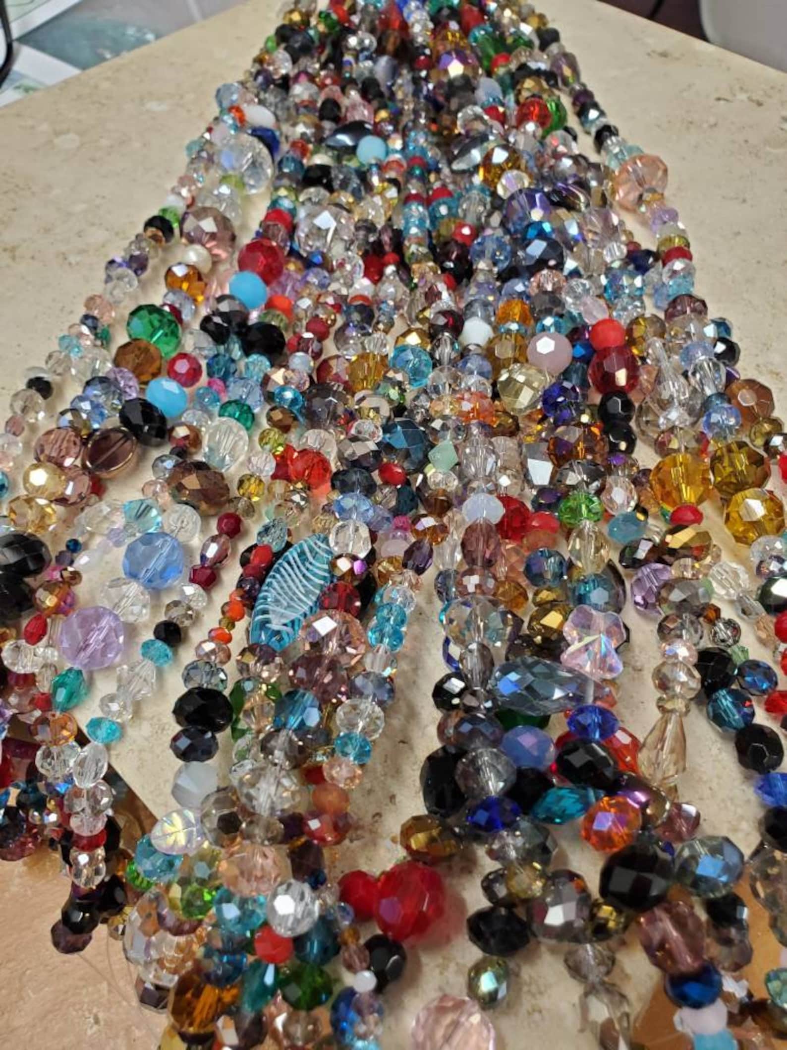 14" Strand of Assorted Crystals. Special Price! - Etsy