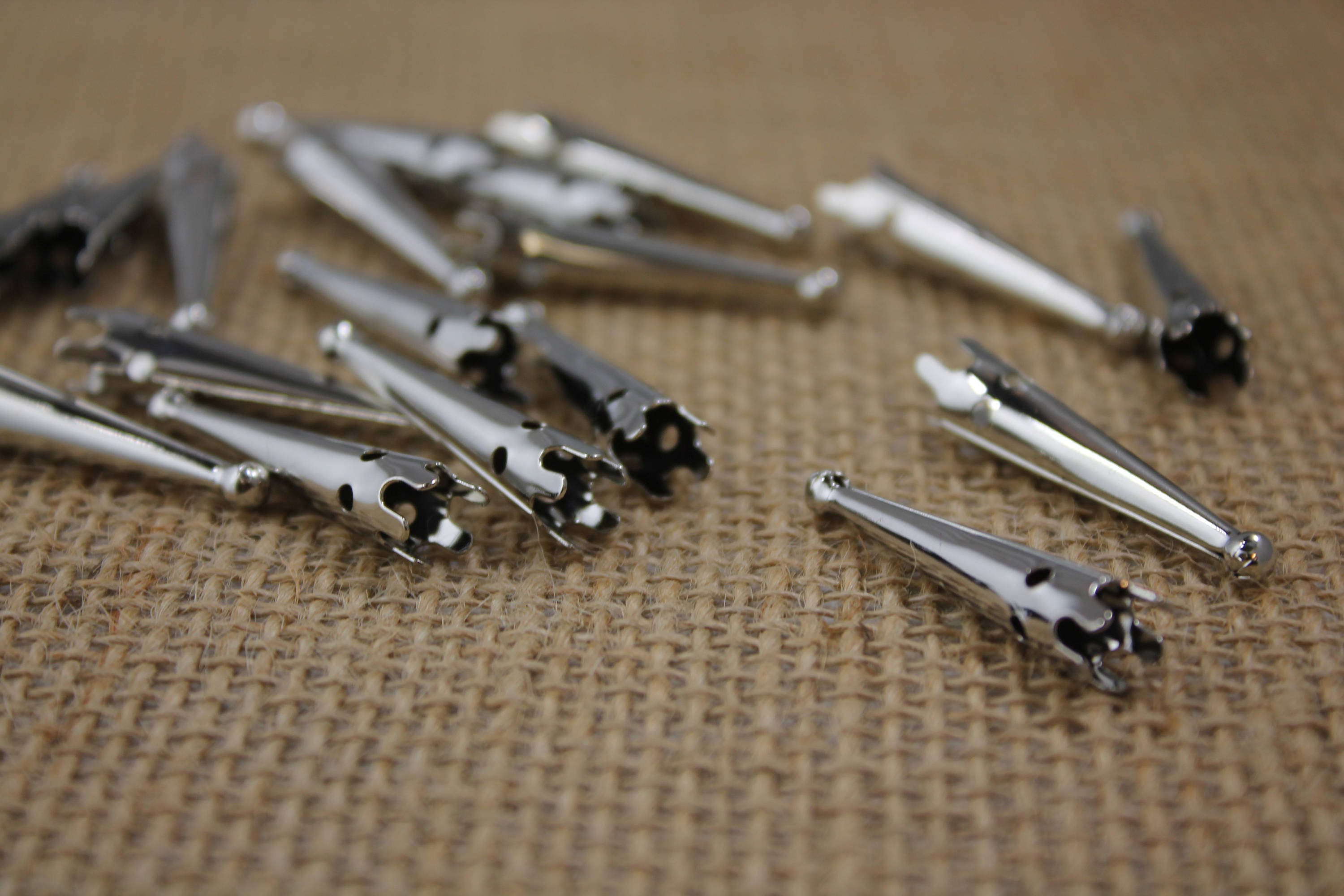 Shiny Silver 32mm Bolo Tips (10 Pieces) - Etsy