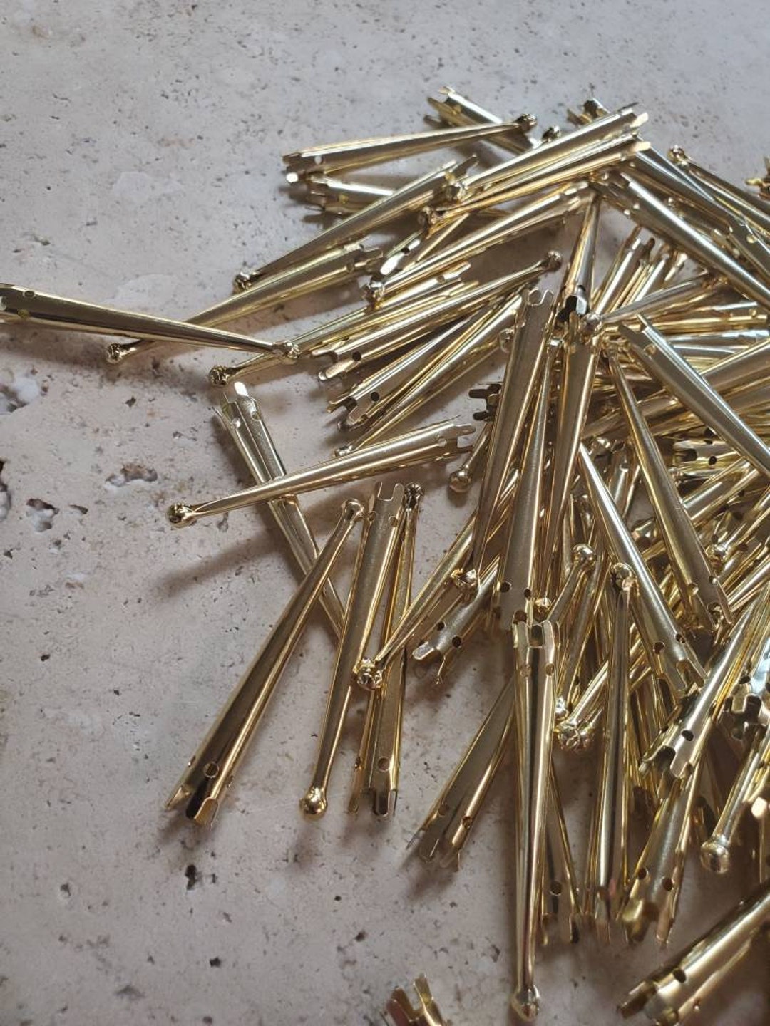Shiny Gold 54mm Xtra Long Bolo Tips (10 Pieces) - Etsy