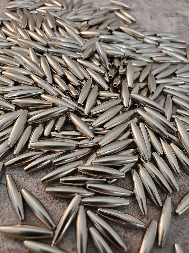 Sleek Silver Tone Brass Tubes 24 Pieces - Etsy