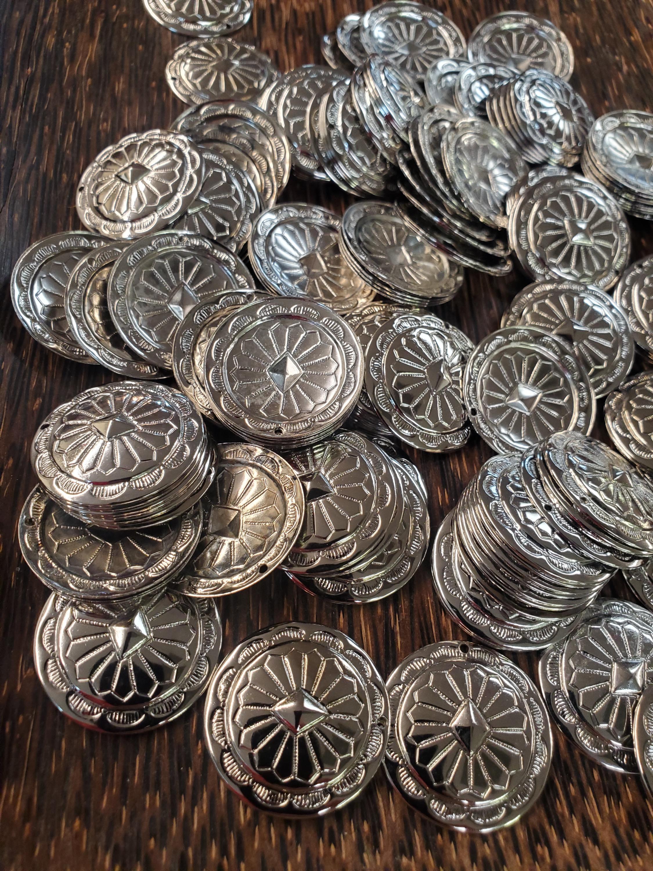 Silver Tone Southwestern Concho Charm (10 Pieces) - Etsy