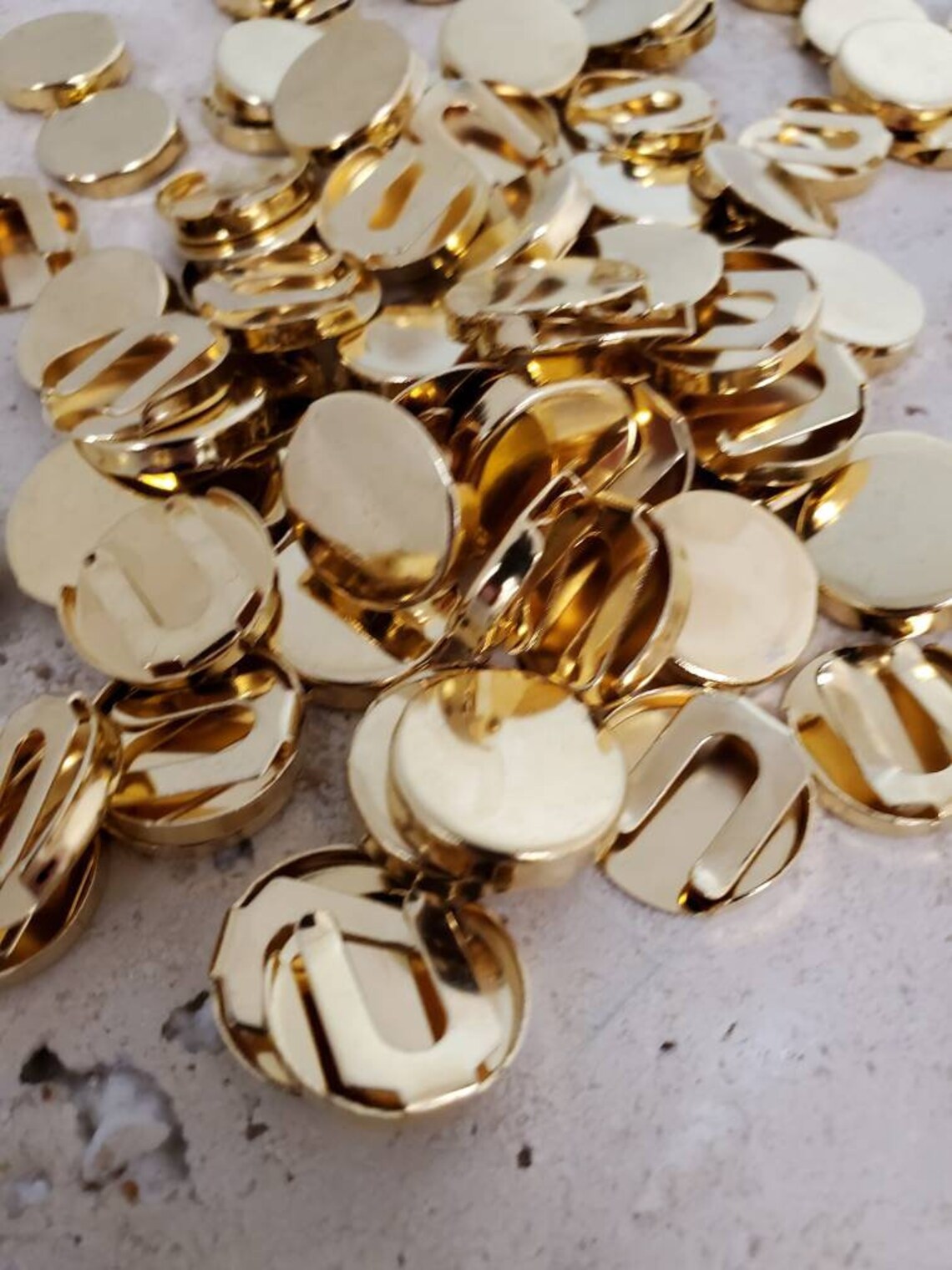 17mm Brass Slide Over Gold Tone Button Cover Findings (12 Pieces) - Etsy