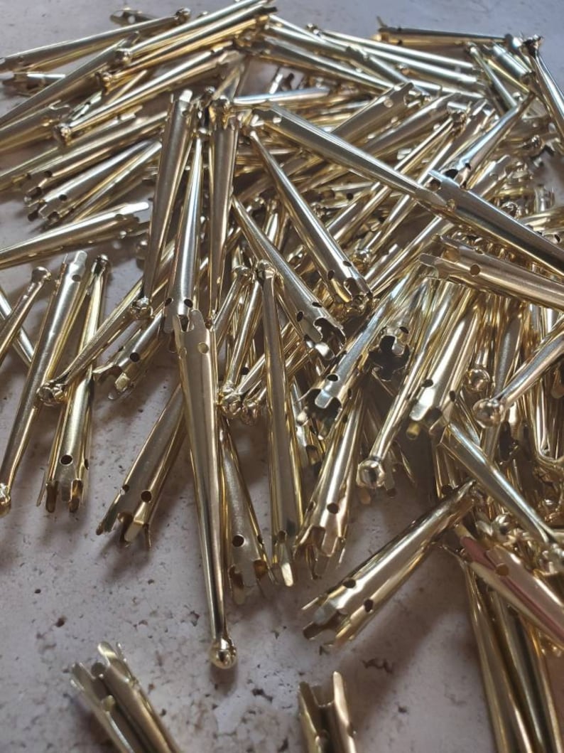 Shiny Gold 54mm Xtra Long Bolo Tips 10 Pieces - Etsy