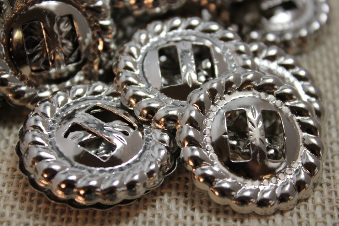 Ridged Framed Round Conchos (6 Pieces) - Etsy