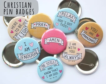 Christian Pins | Etsy