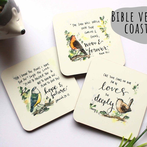 Bible Verse Coasters - Etsy