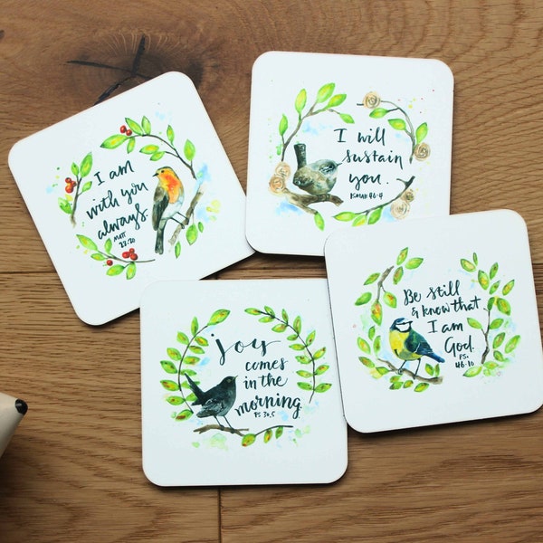Bible Verse Coasters - Etsy