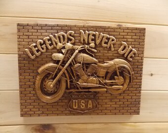 Wood Motorcycle Sign - Etsy