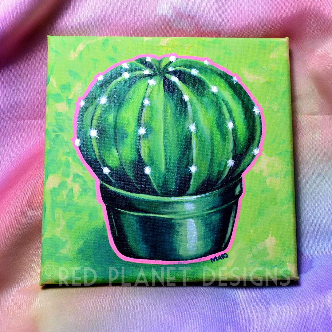 Bubble Cactus Original Painting - Plant Art - Botanical - Nature ...