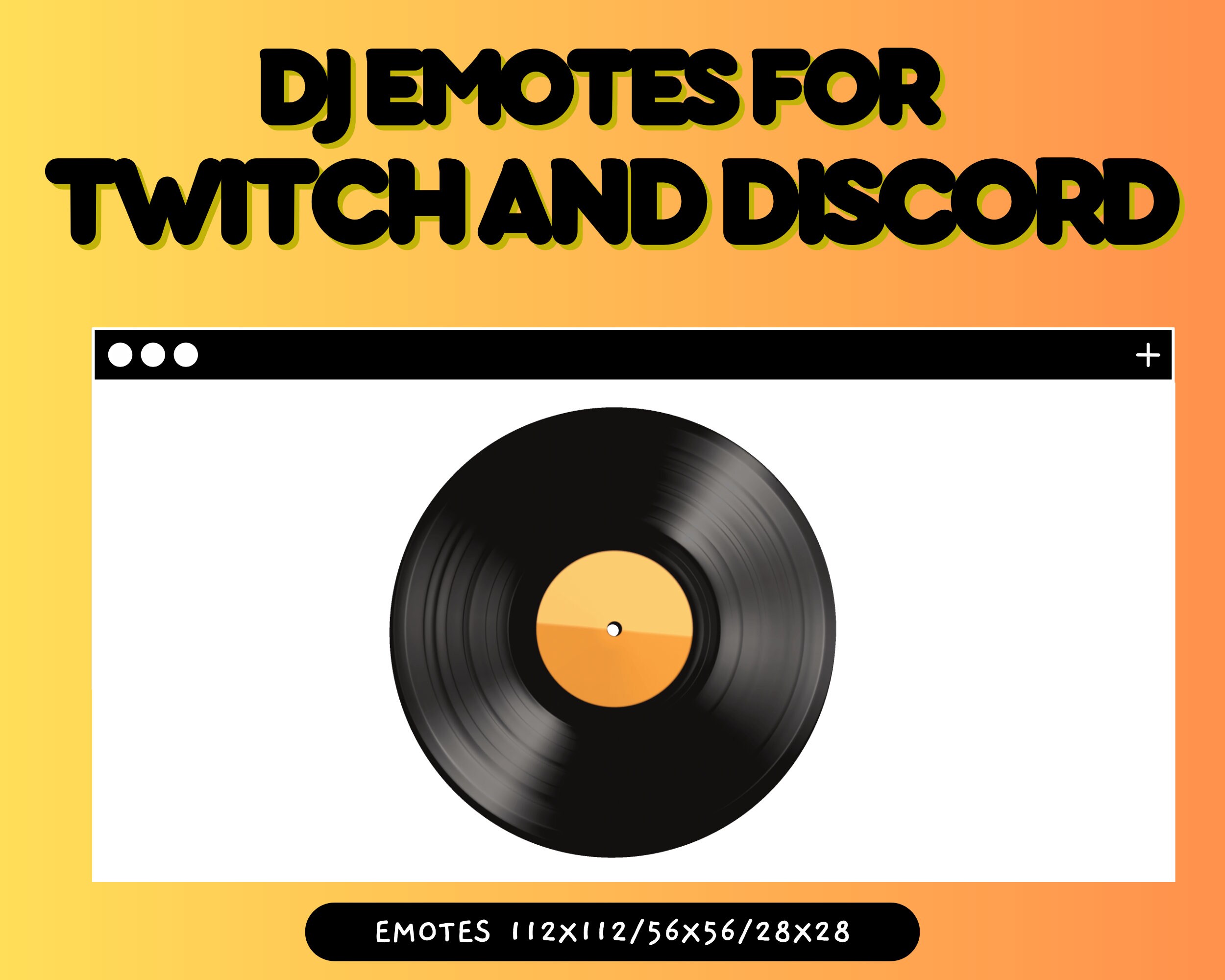 Animated Vinyl Record Emote for Twitch, Twitch Asset, Twitch Emote ...