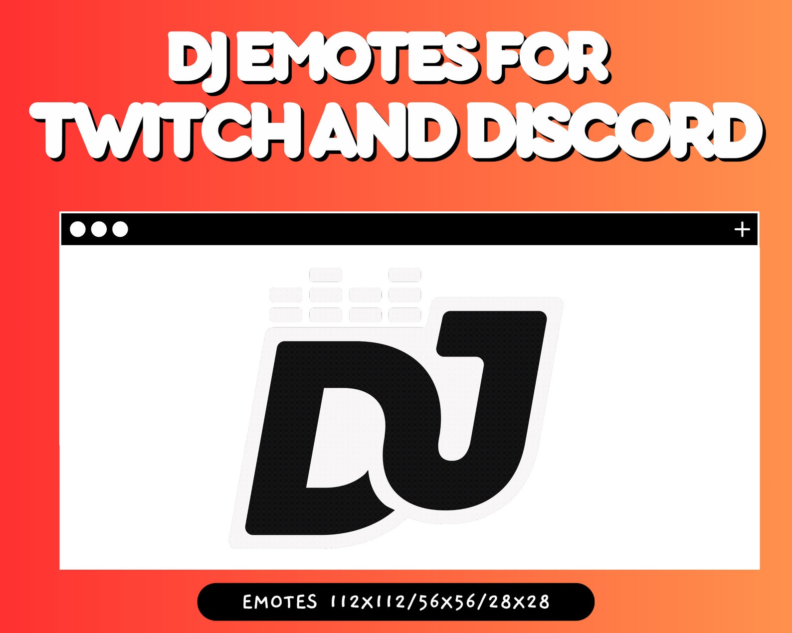 Animated Blinking DJ Emote for Twitch, Twitch Asset, Twitch Emote ...