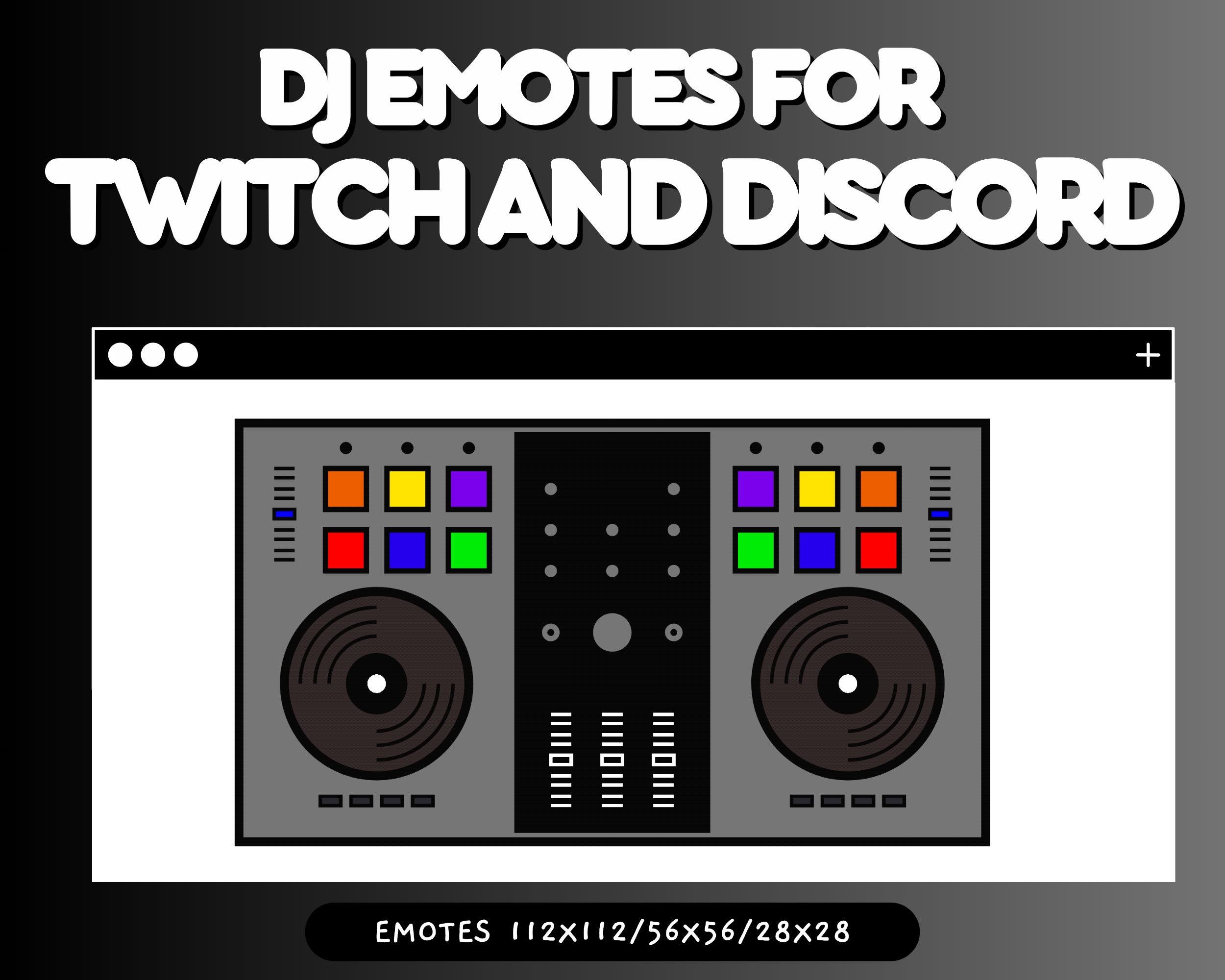 Animated DJ Controller Emote for Twitch, Twitch Asset, Twitch Emote ...