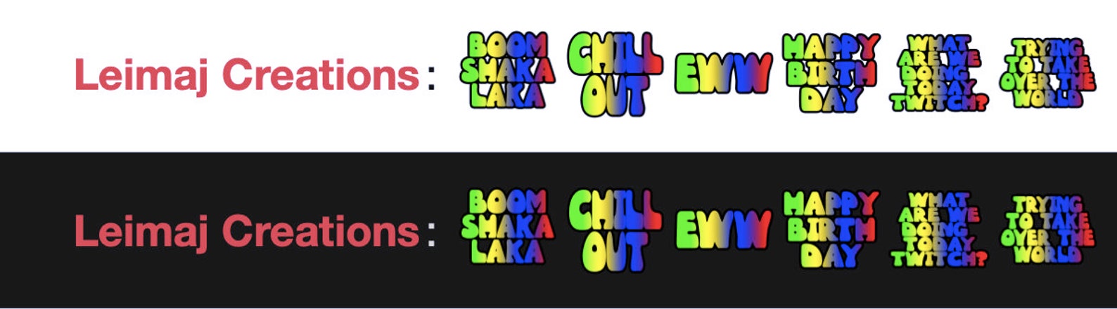 150 Twitch Text Emote Pack, Text Emote Bundle, Streamer Graphics ...