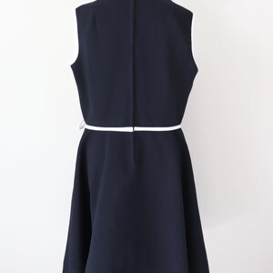 1960s Vintage Mod Dress - Tom Jones of Mayfair - Black / White - Fit L ...