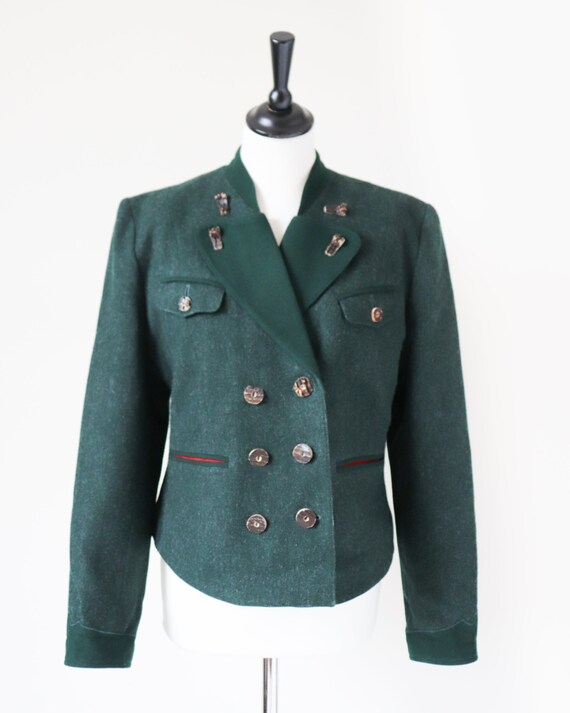 Vintage Tirol Trachten Jacket - Green Wool - Barbara'… - Gem