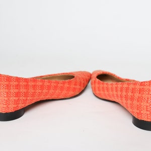Joseph Azagury Raffia Flat Pumps - Orange - 36 / / UK 3 - Etsy